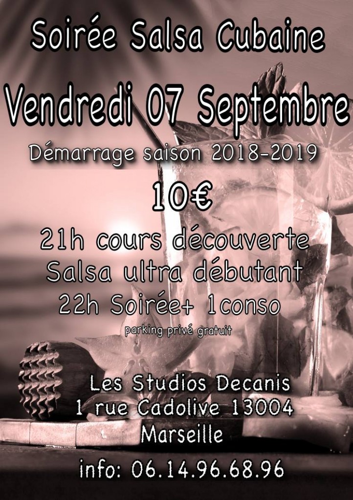 Soirée salsa cubaine | LES STUDIOS DECANIS